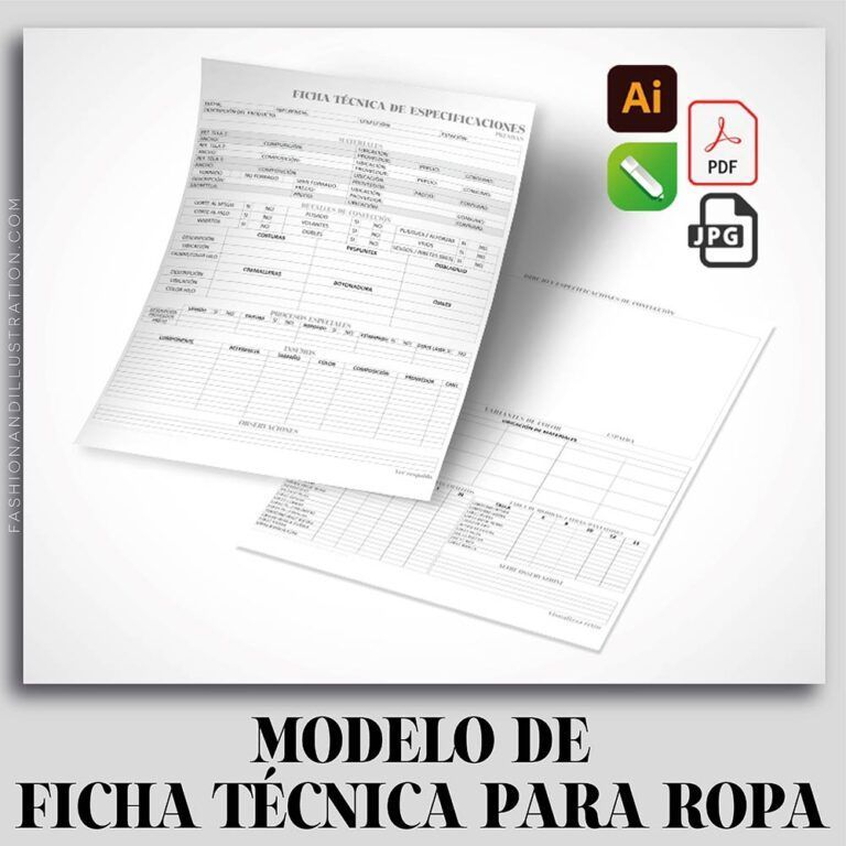 MODELO DE FICHA TÉCNICA PARA ROPA (paso a paso)